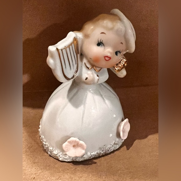 Lefton | Holiday | Lefton Bell Vintage Christmas Angel Playing ...